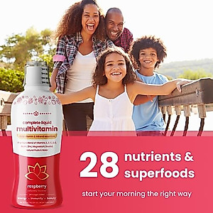 NutraChamps Complete Liquid Multivitamins | No Added Sugar | Liquid Vitamins for Women, Men & Kids | Vegan Liquid Vitamin Multimineral Supplement | Energy, Immunity & Beauty