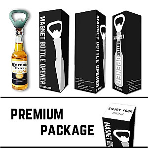 Magnetic Beer Bottle Opener Figure Beer Bottle Bar Refrigerator Decor Unique Birthday Gifts Collection (Corona Extra)