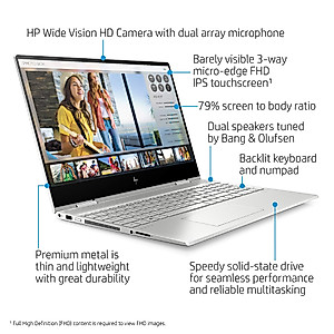 HP 2021 Flagship Envy x360 Convertible 2 in 1 Laptop 15.6inch FHD IPS Touchscreen Intel Quad-Core i5-10210U(Beats i7-8550U) 16GB DDR4 512GB SSD Backlit Fingerprint Win 10 + Pen Natural silver RAM I