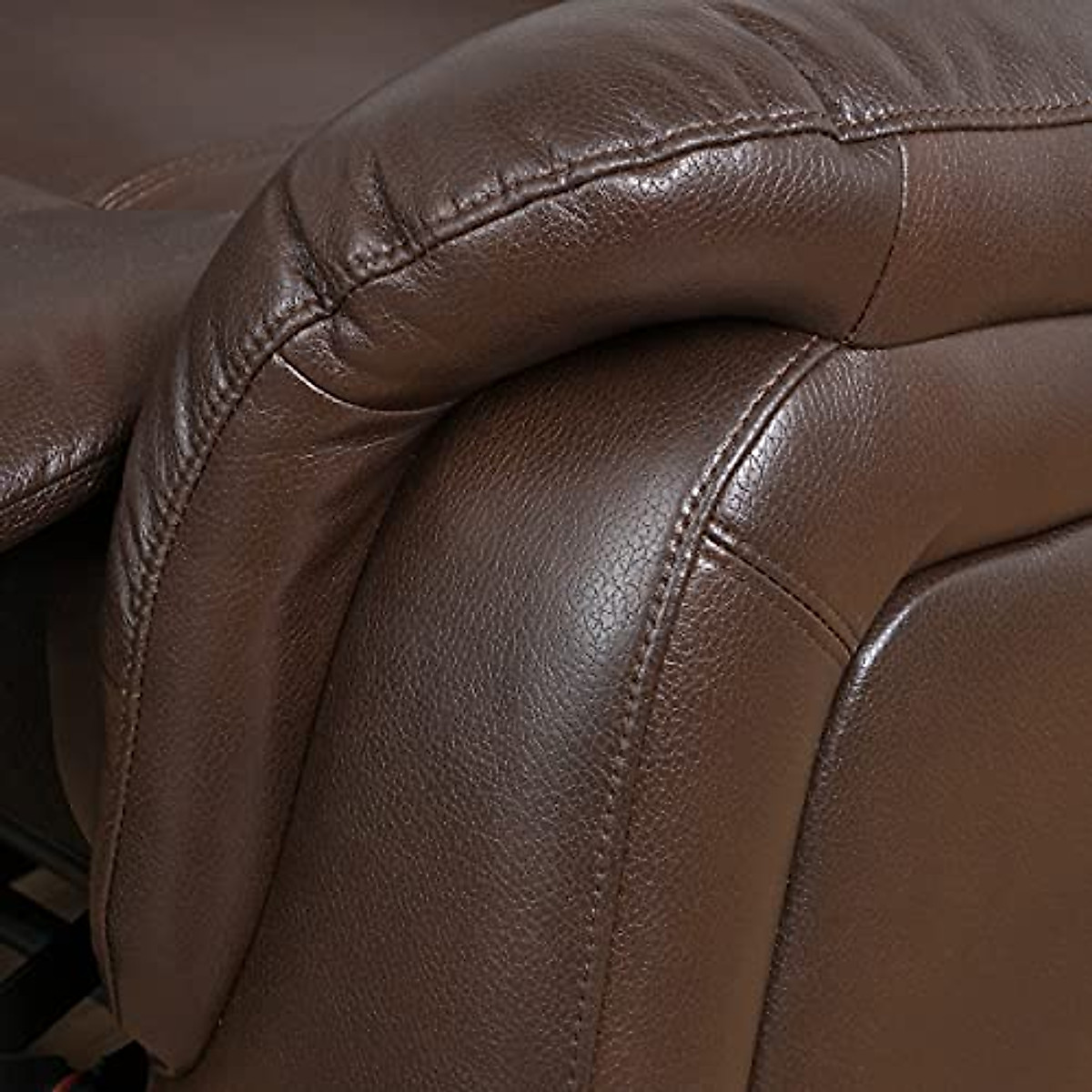 CHRISTOPHER KNIGHT HOME Merit Faux Leather Glider Recliner Club Chair, Dark Brown