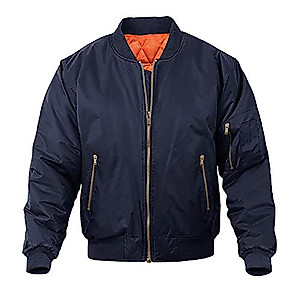 MAGNIVIT Men's Jacket Spring Fall Windbreakers Pilot Bomber Coat Military Jackets
