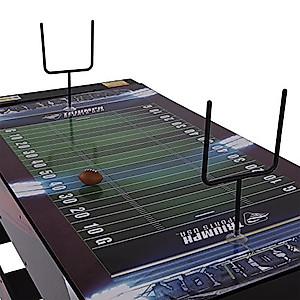 TRIUMPH SPORTS USA 4-in-1 Rotating Swivel Multigame Table – Air Hockey, Billiards, Table Tennis, and Launch Football , Black/White, 23.75 x 32.00 x 48.00"