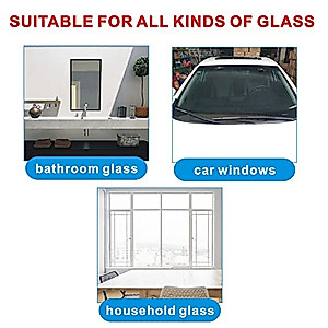 LONGLUAN Car Glass Oil Film Cleaner - Glass Film Removal Cream - Car Glass Oil Film Cleaner Safety and Long-term Protection - Glass Stripper Water Spot Remover with Sponge and Towel (3)