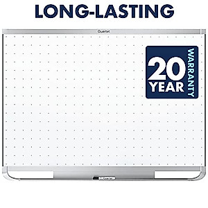 Quartet Magnetic Whiteboard, White Board, Dry Erase Board, 8' x 4', Silver Aluminum Frame, Prestige 2 Total Erase (TEM548A)