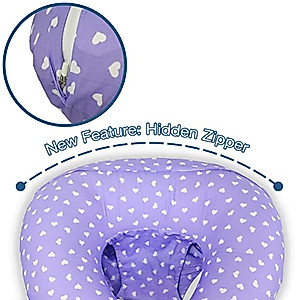 Comfyt Nursing Pillow Multifunctional Supporting for Mothers Best Breastfeeding Pillow Gifts for Mom Registry Must Have Removable Washable Cotton Cover