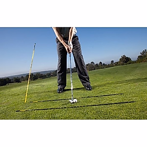 SKLZ Golf Alignment Sticks Training Aid with 3 Sticks