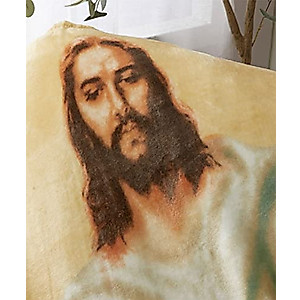 Jesus Christ Religious 50" x 70" Oversized Super Soft Microplush Throw Blanket