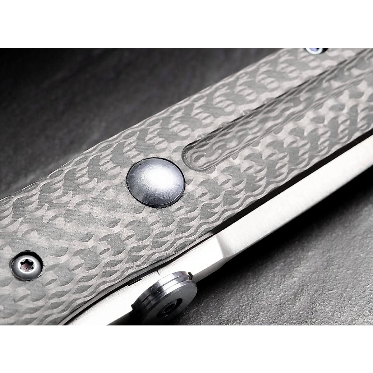 BÖKER PLUS IcePick Folding EDC Pocket Knife, Carbon Fiber Scales, Anodized Hardware, VG-10 Blade, Designed by Chuck Gedraitis