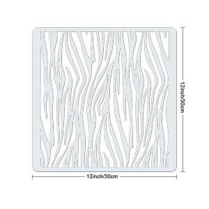 9PCS 12 Inch Animal Print Stencils for Painting on Wood Wall Fabric, CINPIUK Large Safari Animal Print Airbrush Stencil Snakeskin Leopard Zebra Alligator Scale Reusable Templates DIY Crafts