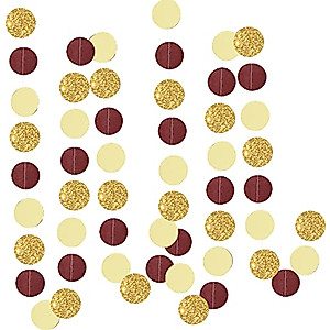 Bridal Shower Decorations Burgundy Champagne Gold Fall Bachelorette Party Decorations/Big Size Tissue Pom Pom Maroon Gold Balloons Bride To Be Banner for EngagementBurgundy Fall Wedding