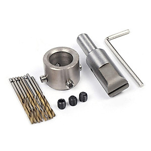 Gdrasuya10 Ring Drill Bit Set, 8PCS Toy Wheel Cutter for High Revolutions Drill Press Round Beads Blade