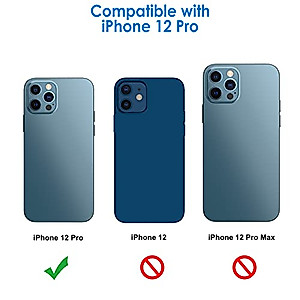 JETech Camera Lens Protector for iPhone 12 Pro 6.1-Inch, 9H Tempered Glass, HD Clear, Anti-Scratch, Case Friendly, Does Not Affect Night Shots, 3-Pack