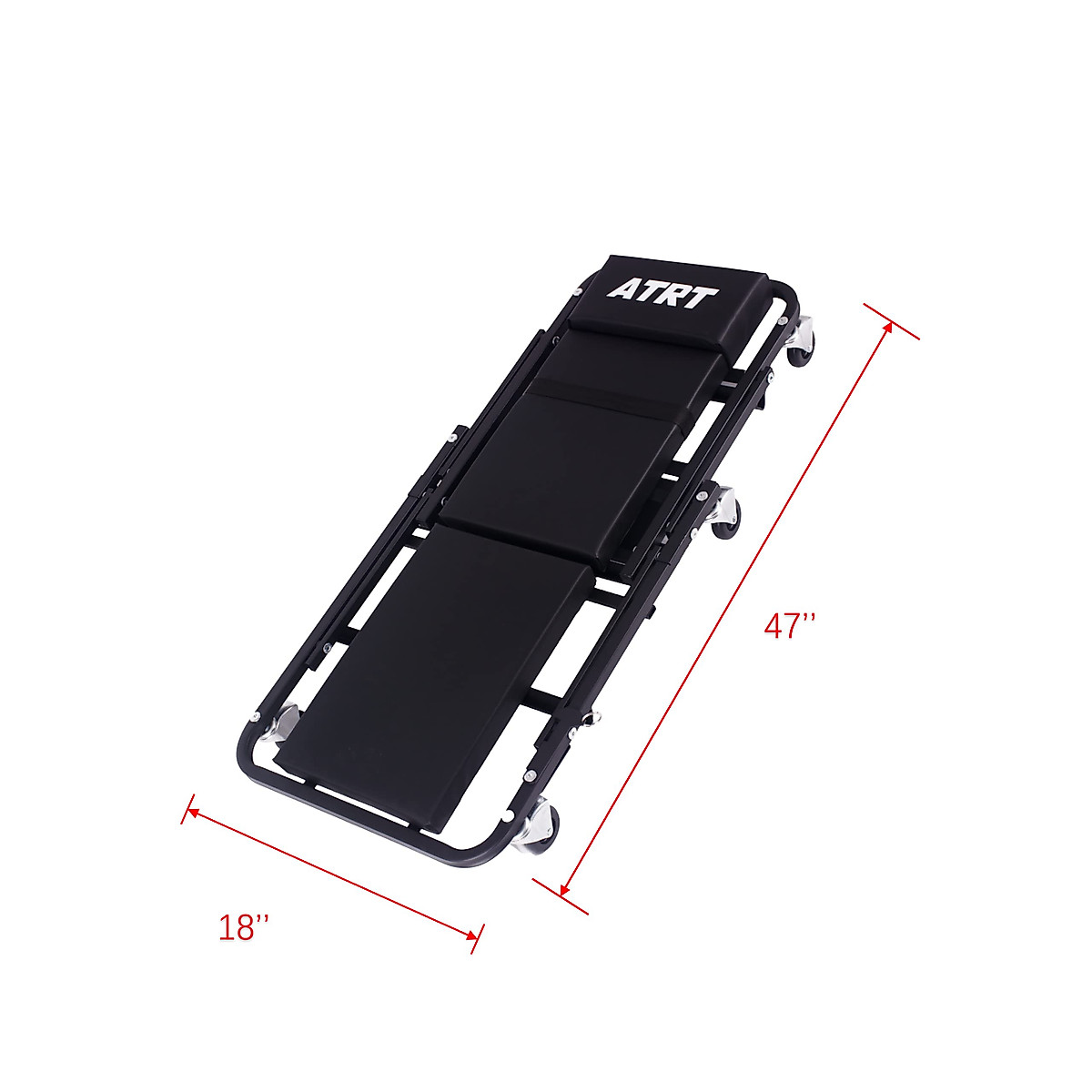 ATRT 47 Inch N-Creeper Seat with Adjustable Headrest, Black