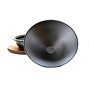 Tagine Cast Iron Cooker Pot with Anti-scalding Board, Tagine Clay Casserole Slow Cooker Non-Porous Cone Lid, for Different Cooking Styles and Temperature Settings Oven / 26CM