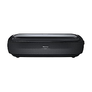 Hisense 100L9G Laser TV Triple-Laser Ultra Short Throw Projector with 100" ALR Screen, 4K UHD, 3000 Lumens, Dolby Vision, Android TV - Black