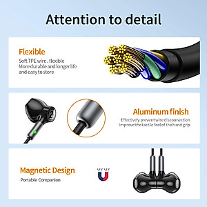 BENEWY ME910 Earphones, Wired Headphones with Microphone, in-Ear Noise Lsolating Earbuds and Volume Control, 3.5mm Jack Earphones for iPhone, iPod, iPad, MP3, Huawei, Samsung