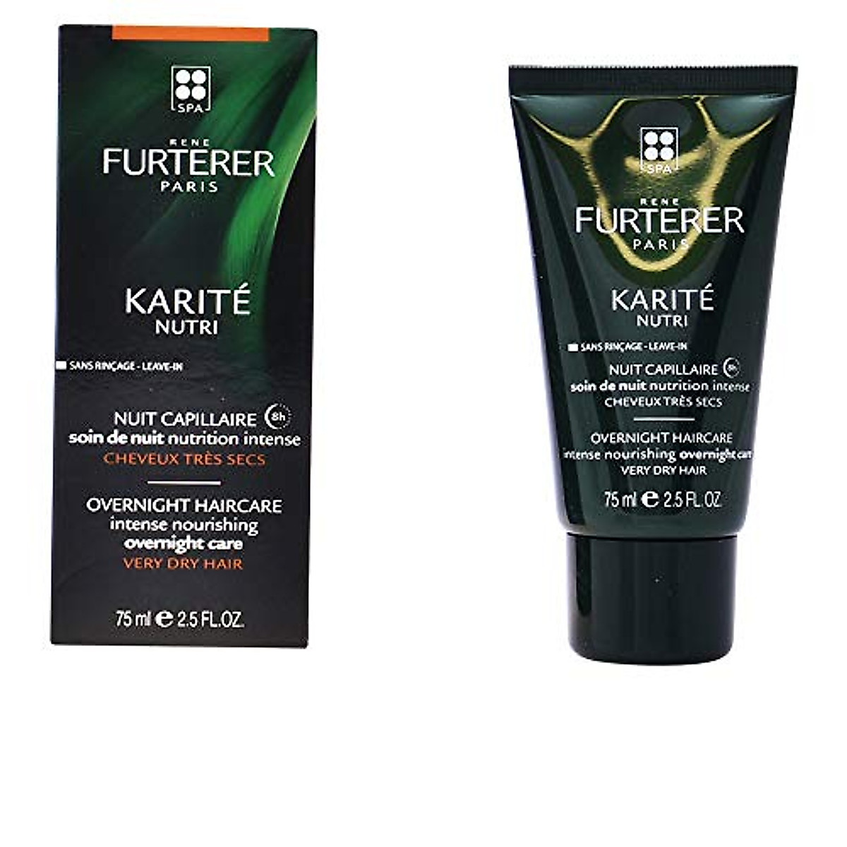 Rene Furterer KARTIE NUTRI Intense Nourishing Overnight Care, No-Rinse Treatment, Shea Oil, Shea Butter, 2.5 oz.