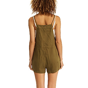 Billabong womens Out N About Overall Casual Shorts, Sage, Small US