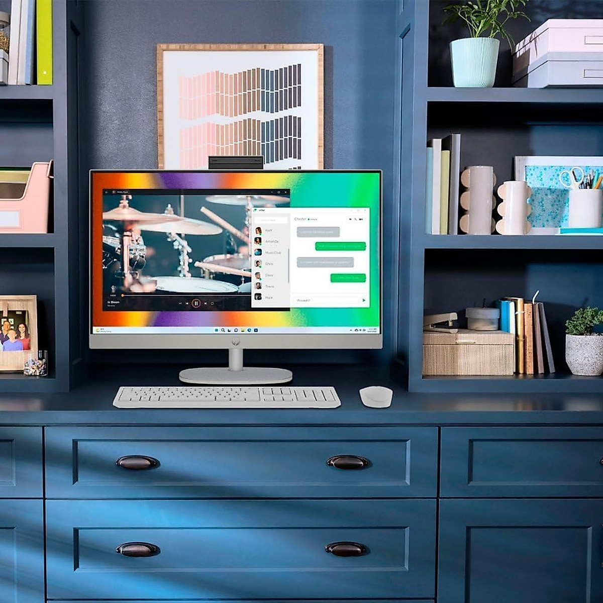 HP 27 All-in-One Touch Desktop 2TB SSD 64GB RAM Win 11 PRO (Intel 13th gen with 10 cores and Turbo Boost to 4.60GHz, 2 TB SSD, 64 GB RAM, 27-inch FullHD Touchscreen) PC Computer Essential Pavilion