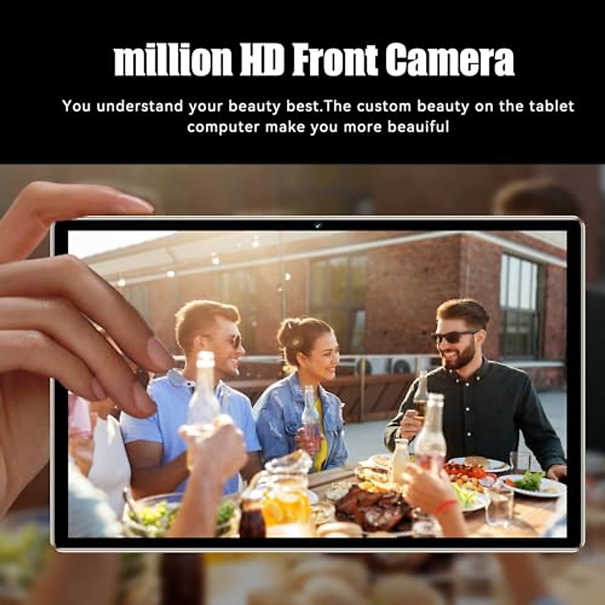 YLOMAY 10.1" Android 12Tablet PC, 4GB+64GB ROM/256G Expandable Computer Tablets, 10 Core IPS HD Ultra-Thin Screen| 2.4G+5G WiFi Bluetooth| Dual SIM Voice Calls GPS 13MP Cameras 