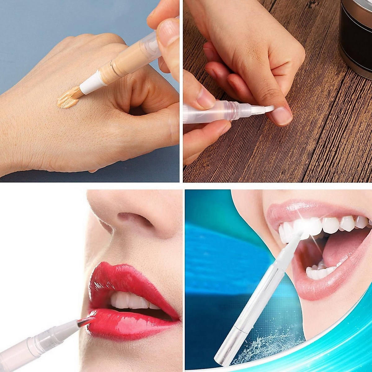 AyeVision SUEIANNMN 20Pcs Transparent Twist Pens,3ml Nail Twist Pens Empty Transparent Nail Oil Pen with Brush Empty Cuticle Oil Pen Cosmetic Container Pen for Lip Gloss Eyelash Growth Liquid