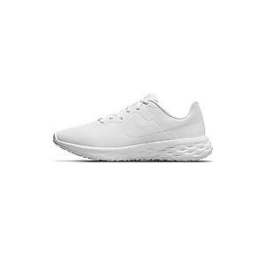Nike Revolution 6 NN Mens Running Shoes, White/White-White, 7.5 M US