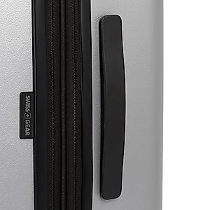 SwissGear 8020 Eclipse Hardside Expandable Luggage with Spinner Wheels, Ultimate Grey, Checked-Large 27-Inch