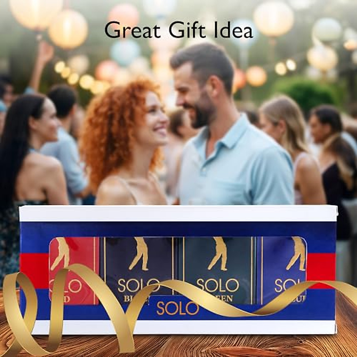 NovoGlow Solo 4-Piece Mini Fragrance Set for Men EDP - Solo Red, Blue, Black & Green - Combination of Sweet, Woody, Citrus & Spicy Scents - Viva Las Vegas Suitable For All Skin Types