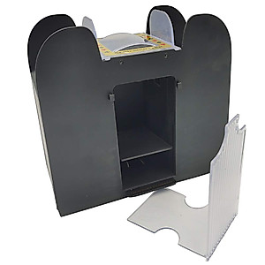 SEETOOOGAMES Automatic Casino Card Shuffler - 6 Deck Battery-Operated Electric Shuffler for Texas Hold'em, Poker, Home Card Games, Blackjack, Party Club Game