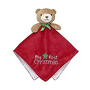 2-Piece Cuddle Plush Toy and Baby Blanket Gift Set (Little Me My First Christmas, 30"x36")