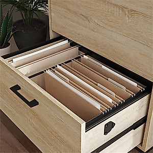 Sauder North Avenue Charter Oak 2-Drawer Lateral File Cabinet, Charter Oak Finish