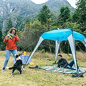 8.2'x8.2' Pop Up Canopy, 2023 Upgraded Outdoor Canopy, Portable Instant Camping Canopy, Easy Set-up Canopy with 1 Sidewall