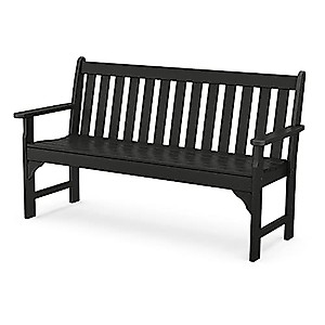 POLYWOOD GNB60BL Vineyard 60" Bench, Black
