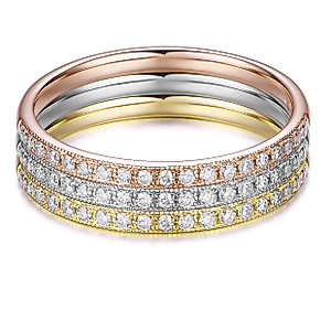 HAFEEZ CENTER Gold Riing (Rose-Gold, 6)