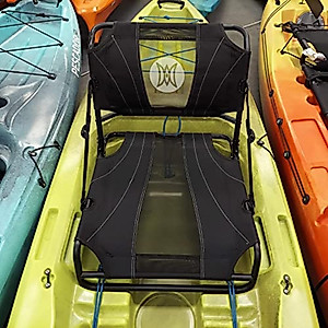 Perception Kayak Frame Seat Replacement - Lawn Chair Style Seat for Outlaw, Pescador Pro, Black/Gray,One Size,9800913