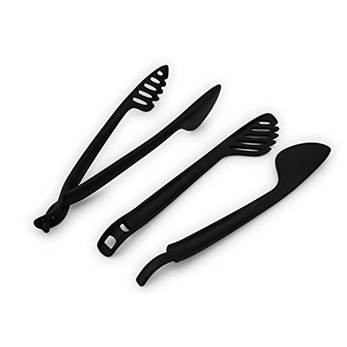 6 Pieces Ergonomic Kitchen Tool Set Multifunctional Dishwasher Cooking Utensils Slotted Spoon Server Food Clip Ergonomic Handles Kitchen Utensils Set