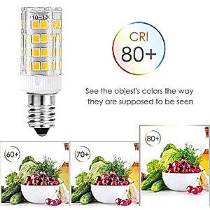 xiaominilight, 5pcs E14 LED Light Bulbs 5W Equivalent 40W Incandescent Bulb, E14 European Base Bulb, Dimmable, White 6000K, 400LM