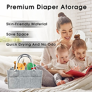 ELIMXIAOLN Baby Diaper Caddy for Boy or Girl Organizer Diaper and Baby Wipes Storage Bag Portable Tote Baby Shower Gifts Newborn Essentials for Car Storage and Outing