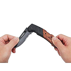 Husky Steel Straight Edge Folding Knife