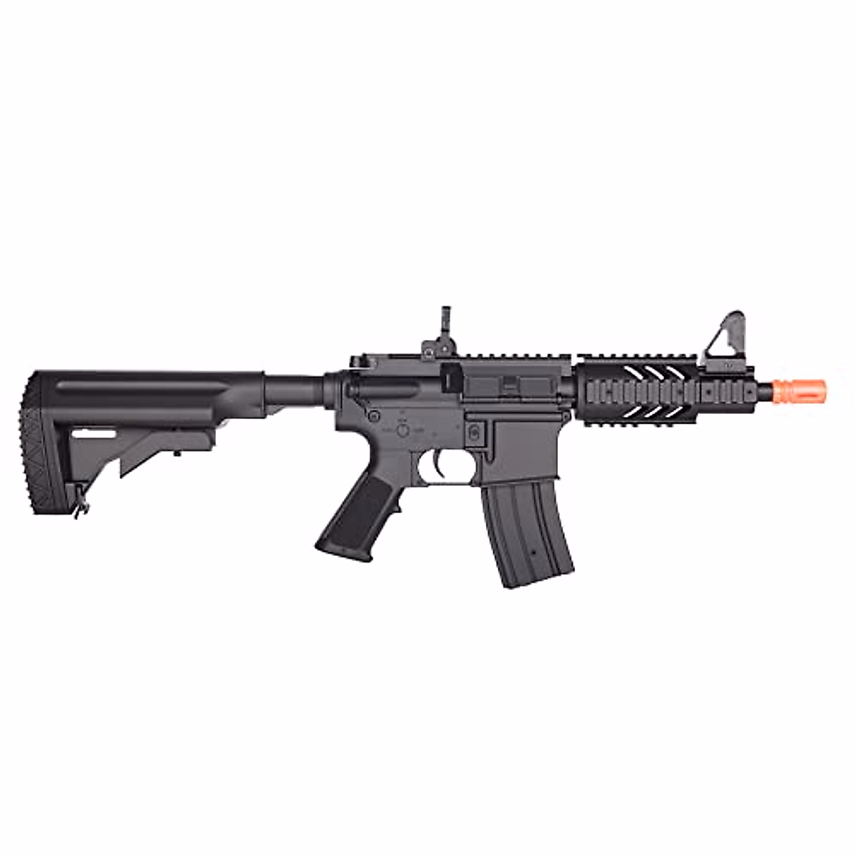 Golden Ball & DE M4 CQC Fully Automatic Electric AEG Airsoft Rifle w/Flashlight and Scope (Battery & Charger Included)