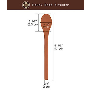 Honey Bear Kitchen Silicone Stirring Spoon (Set of 2, Black Bear Black) for Coffee & Tea