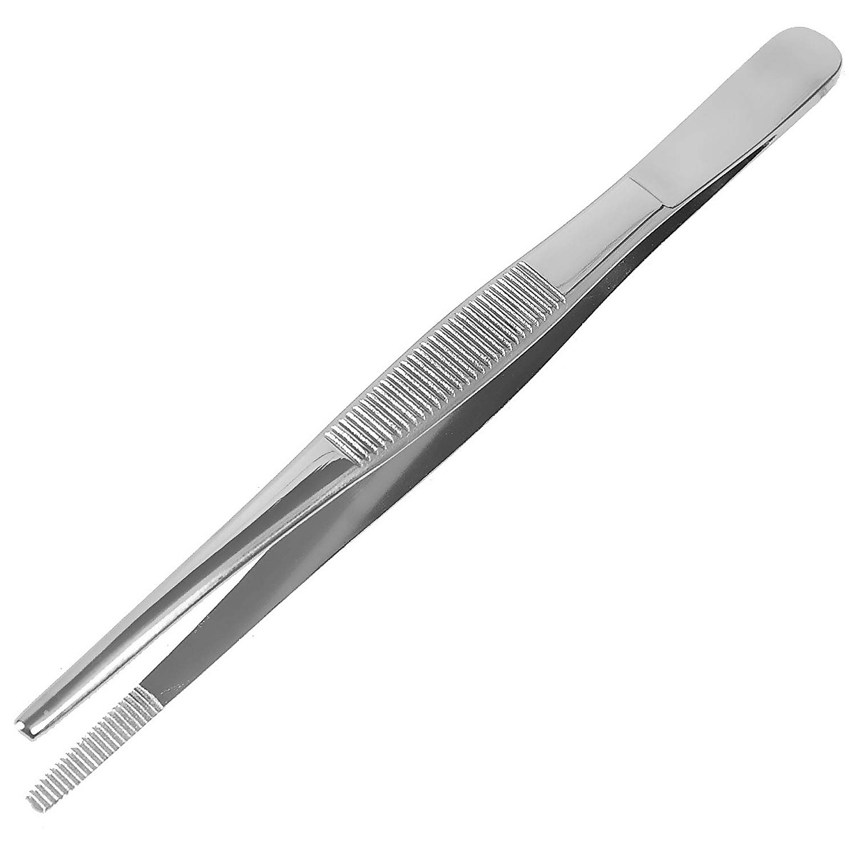 MABIS Surgical Tweezers and Dressing Forceps, 5.5 inches long, Serrated, Stainless Steel
