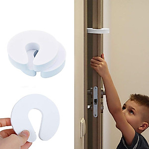 AKOAK 6 Pcs Finger Pinch Guard,Soft Durable Safety Foam Childproof Finger Pinch Guard Prevents Slamming Doors, and Child or Pet from Getting Locked in Room
