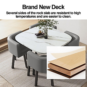 Kitchen Bar Table And Chair Set,Furniture Office Conference Tables,Reception Room Club Table And Chair,Dining Table Soft Backrest Seat,Furniture Coffee Kitchen,Space Saving,For Living Room,Bedroom ( C