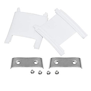 Learsoon Replacement Headband Bezel + Metal Tab Clip Screw Set Repair Part Compatible with Beats by Dr.dre Solo HD Wireless Headphones (White)