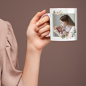 First Mothers Day Gifts, Personalized Happy 1st Mothers Day Coffee Mug w/Photo & Name, 11 or 15 Oz, 10 Colors Options, Custom Mom Mug, New Mom Gifts for Women - D1