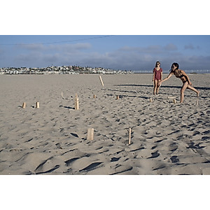 Yard Games Kubb Regulation Size Outdoor Tossing Game with Carrying Case, Instructions, and Boundary Markers
