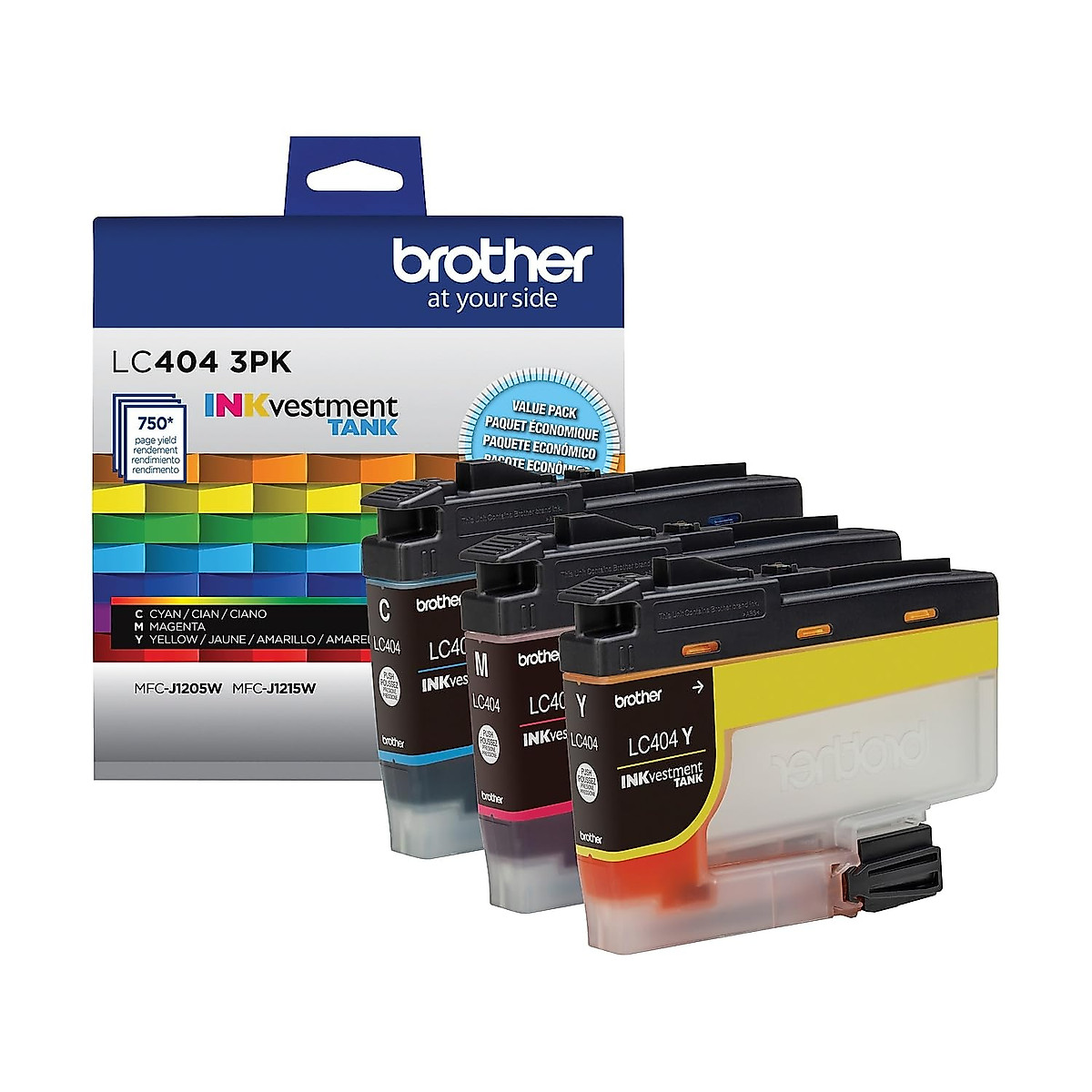 Brother LC4043PKS 3 Pack of Standard Yield Cyan, Magenta and Yellow -Ink -Cartridges