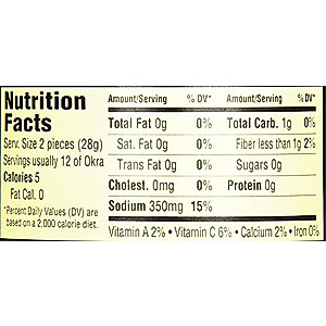 Talk O Texas Okra Pickles, Hot, 16 oz (Pack of 2)