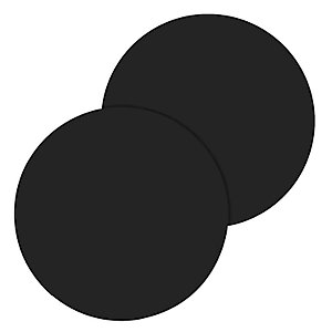 12" Inch Silicone Microwave Multi-Mat, Non-Stick Heat Resistant Oven Mat Microwave Trivet Mat - 2 Pack (Black)